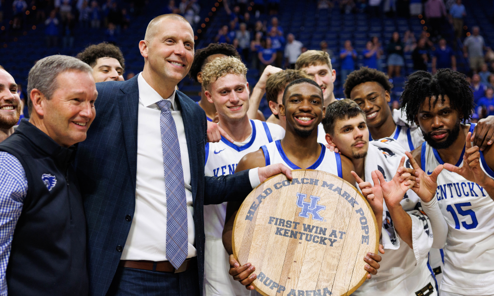 History Is Made by Mark Pope! This is the first Kentucky Wildcats and ...